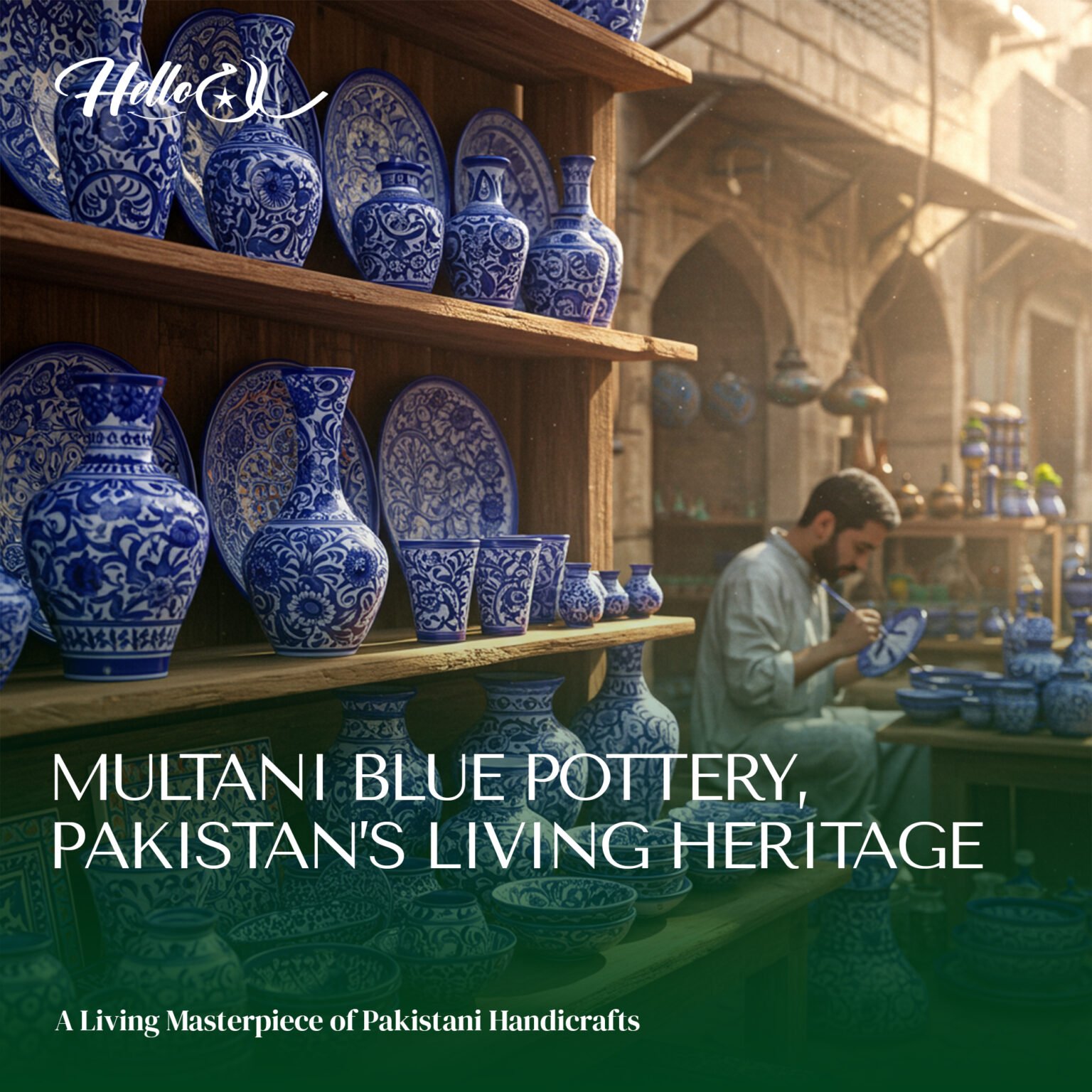 Pakistani Blue Pottery - Hello Salam Pakistan